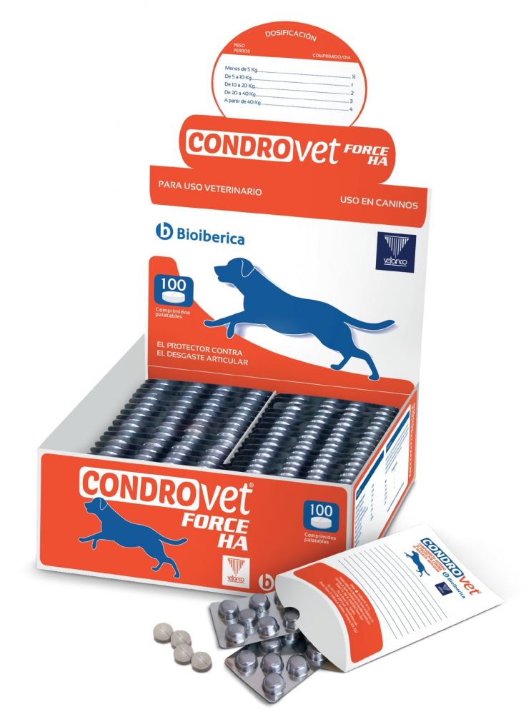 Bioiberica Condrovet Force Ha - Papildbarība Suņiem Ar Glikozamīnu Un ...